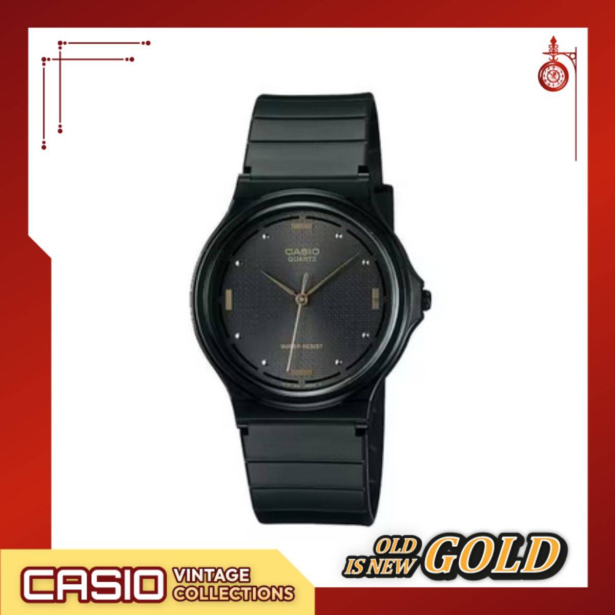 Casio General MQ-76-1A Black Strap with Black Dial Analog Quartz Men/Women Digital's Watch